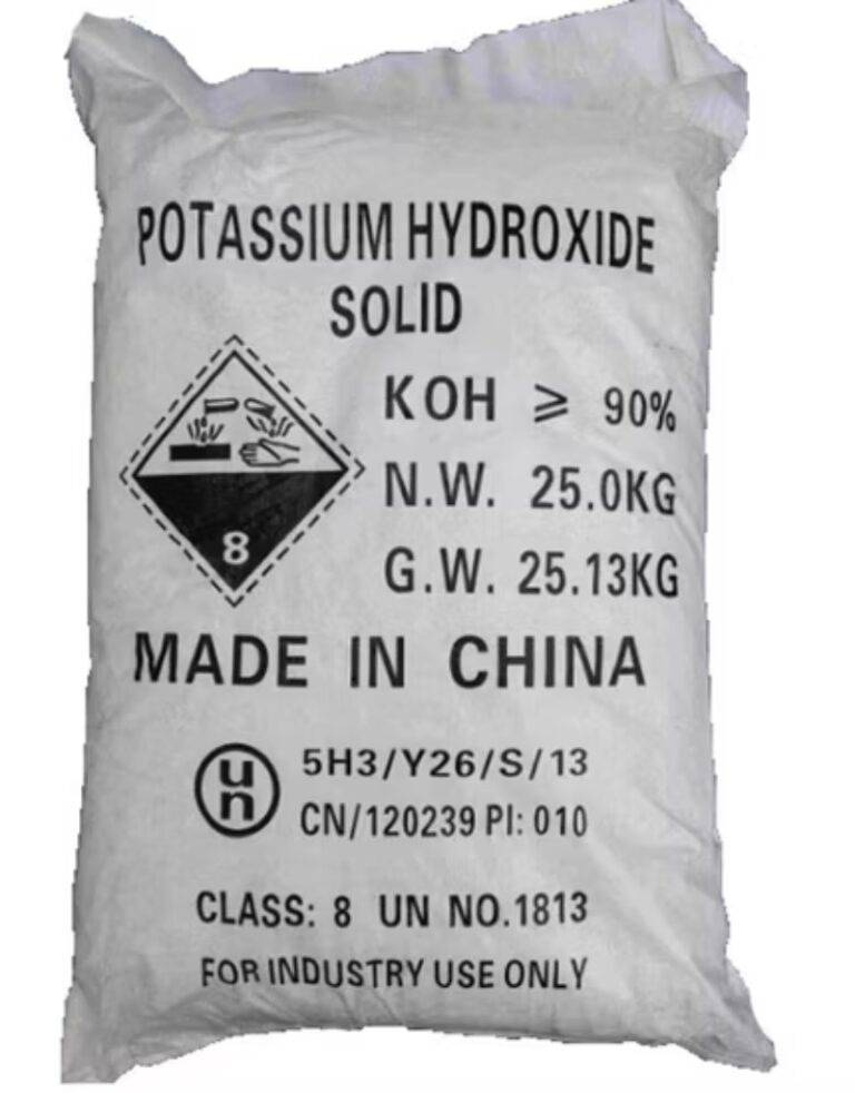 HIDROXIDO DE POTÁSSIO 90% - SACO 25 KG POTASSA - QUIMISUL SC BRASIL LTDA