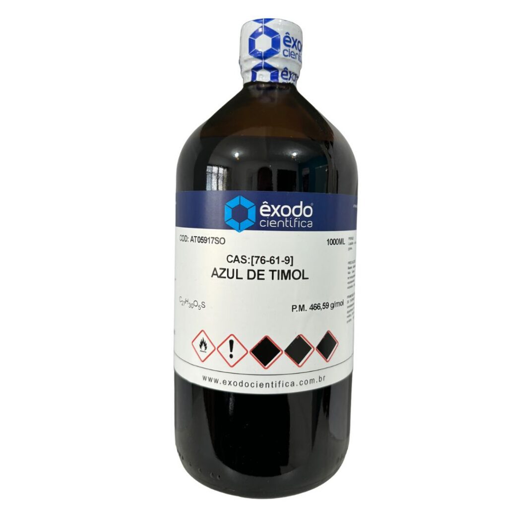 Azul de Timol PH 8,0 - 9,6 - 1 Litro - QUIMISUL SC BRASIL LTDA